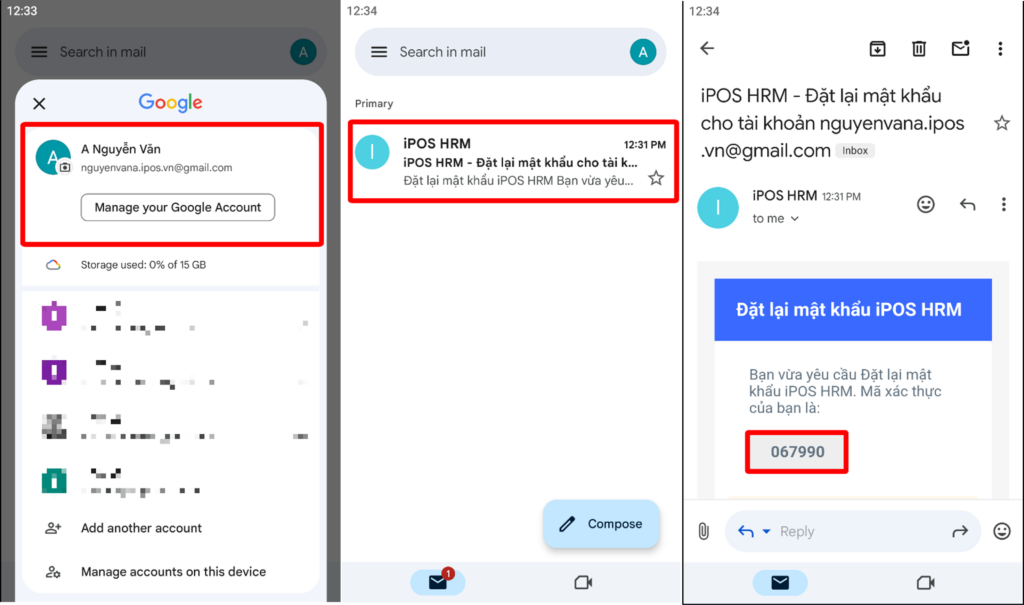 Hướng dẫn lấy lại mật khẩu iPOS HRM – Tài liệu HRM